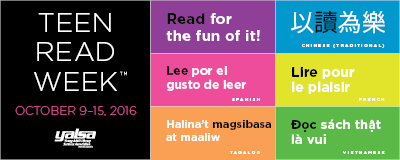 Teen Read Week - "Read for the fun of it!" - Iowa Library for the Blind